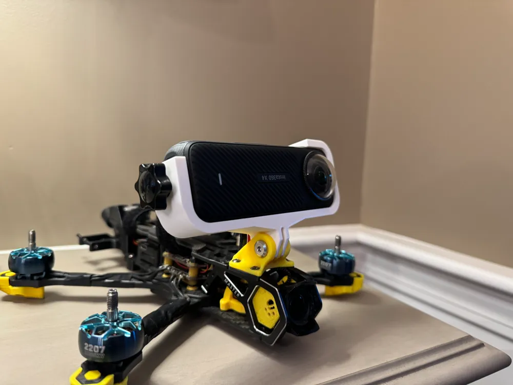 Insta 360 X4 Horizontal Mount by WRLD.FPV MakerWorld: Download Free 3D ...