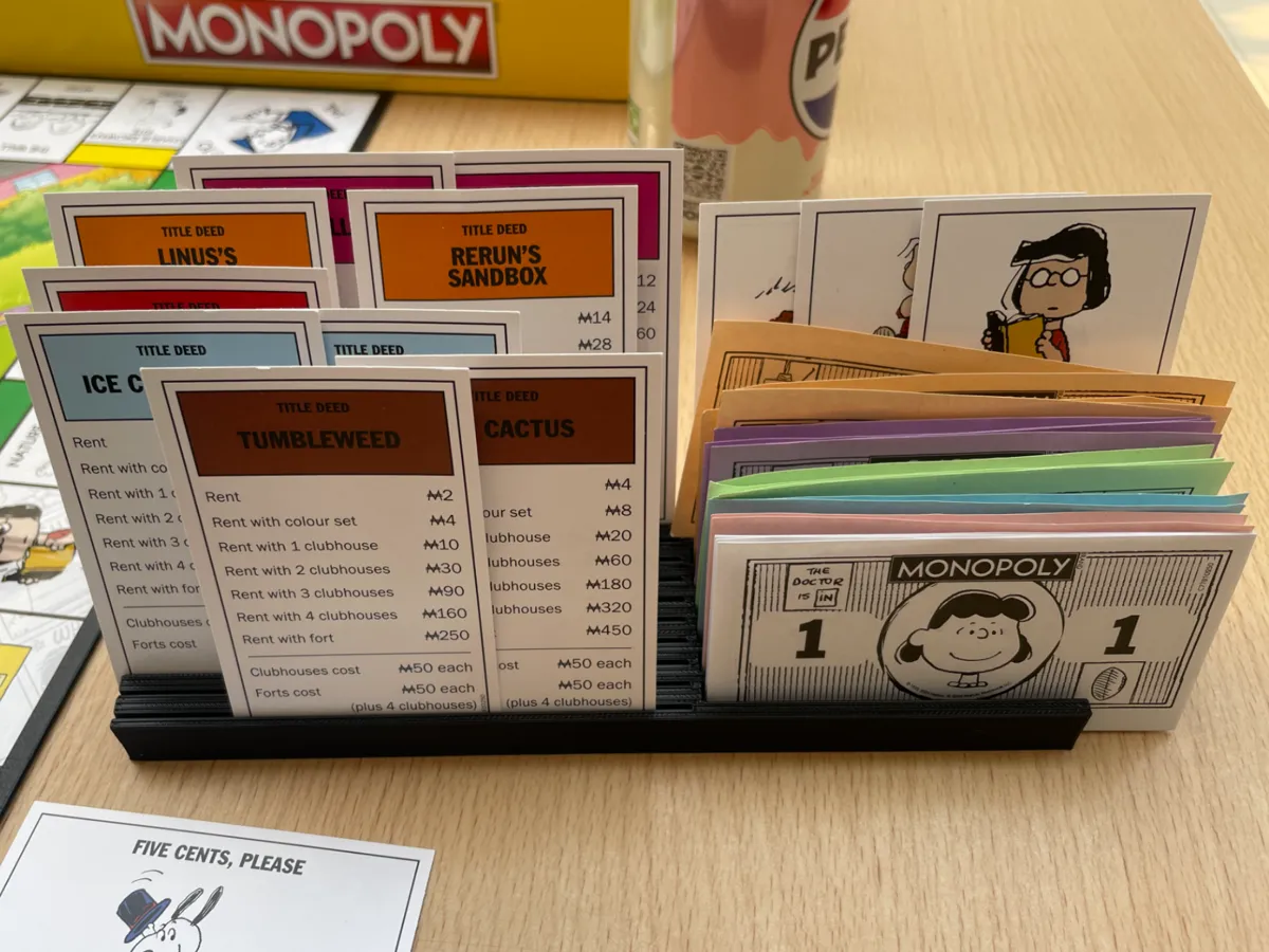 Monopoly Card Cash Money Holder - Free 3D Print Model - MakerWorld
