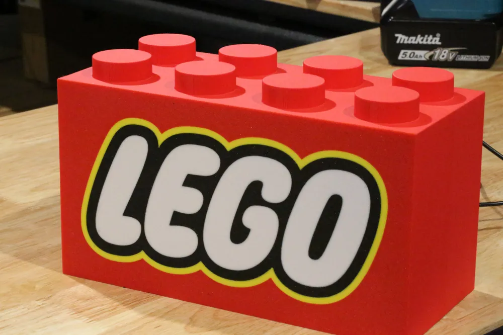 LEGOs Brick Logo Light Box by The 3D Print Smiths MakerWorld: Download ...