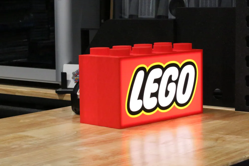 LEGOs Brick Logo Light Box by The 3D Print Smiths MakerWorld: Download ...