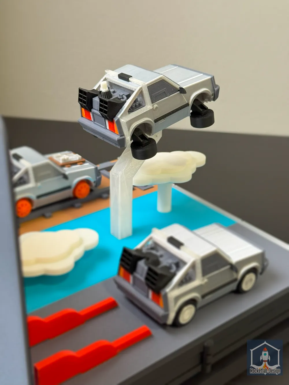 回到未来场景模型 来自 Rocketlab Design MakerWorld：免费下载 3D 模型