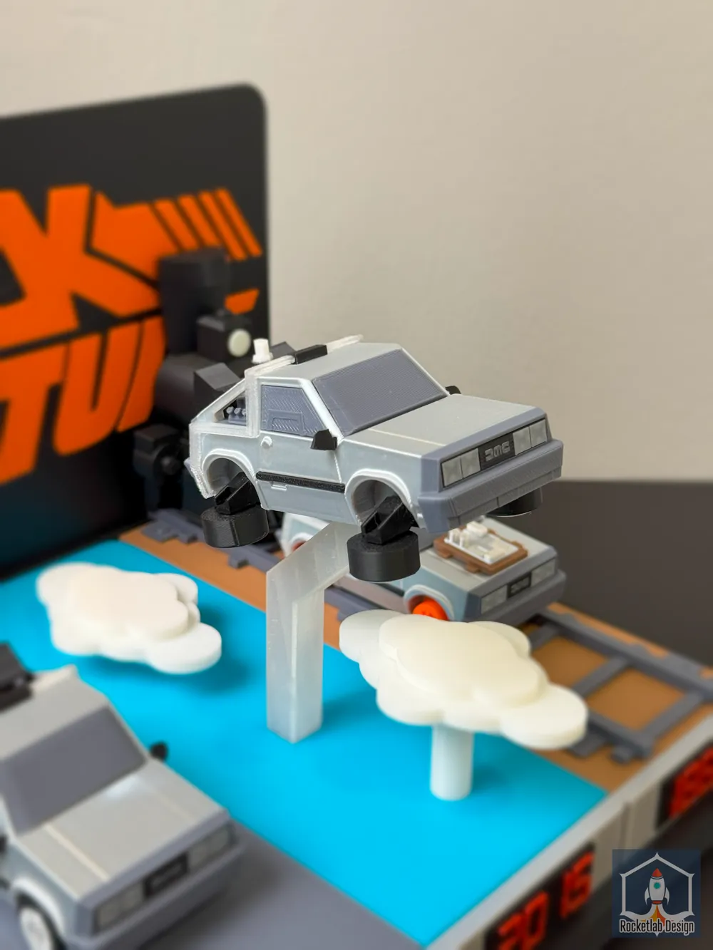 Back to the Future Diorama by Rocketlab Design MakerWorld: Download Free 3D Models