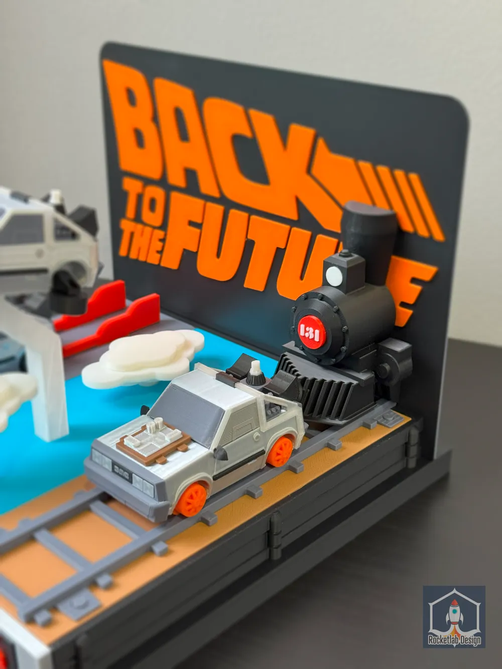 Back to the Future Diorama by Rocketlab Design MakerWorld: Download Free 3D Models