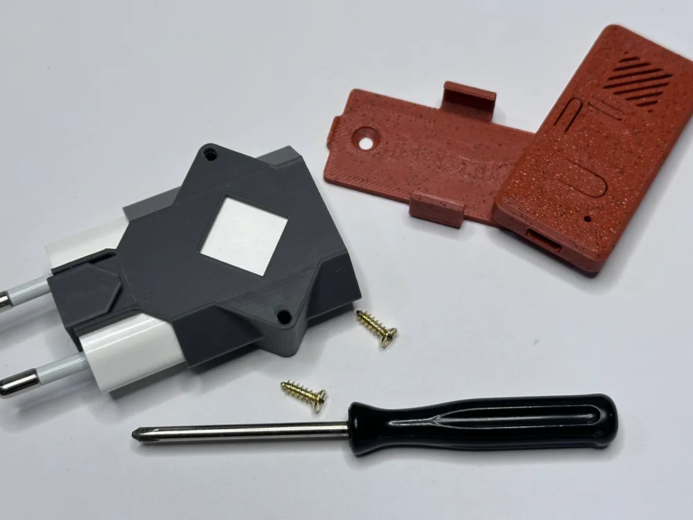 USB Power Adapter Mount, hole spacing 40mm by i-BoxIt - MakerWorld