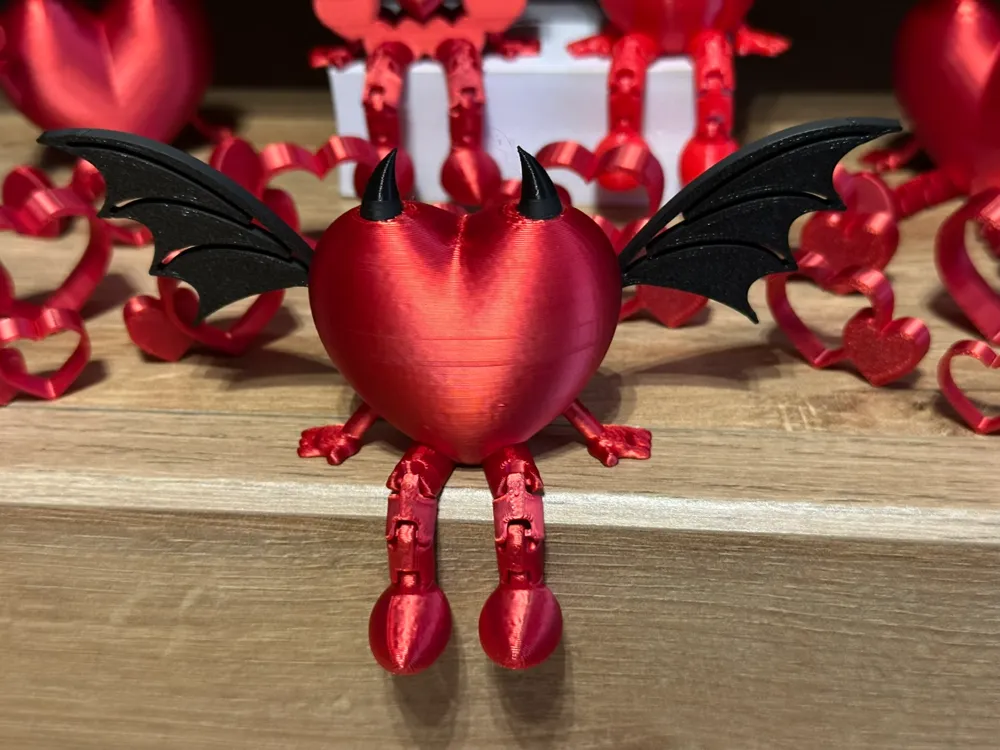 Articulated Devil Heart - Valentine's Day by Fresh_Design MakerWorld: Download Free 3D Models