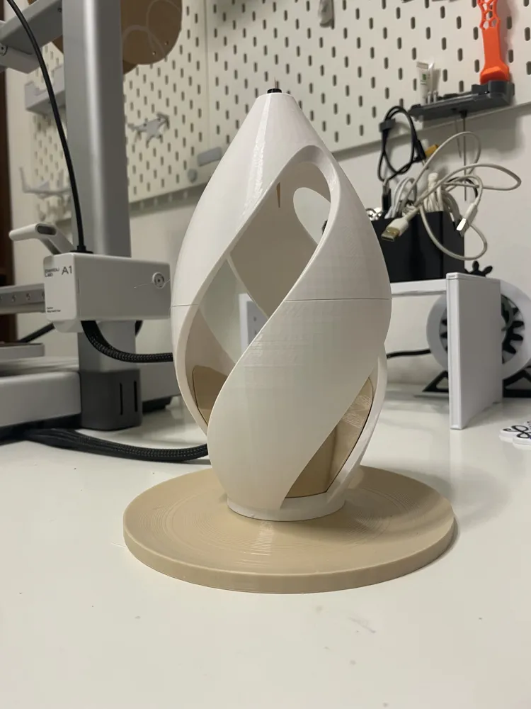 Spiral Incense Holder (NO AMS) - Free 3D Print Model - MakerWorld