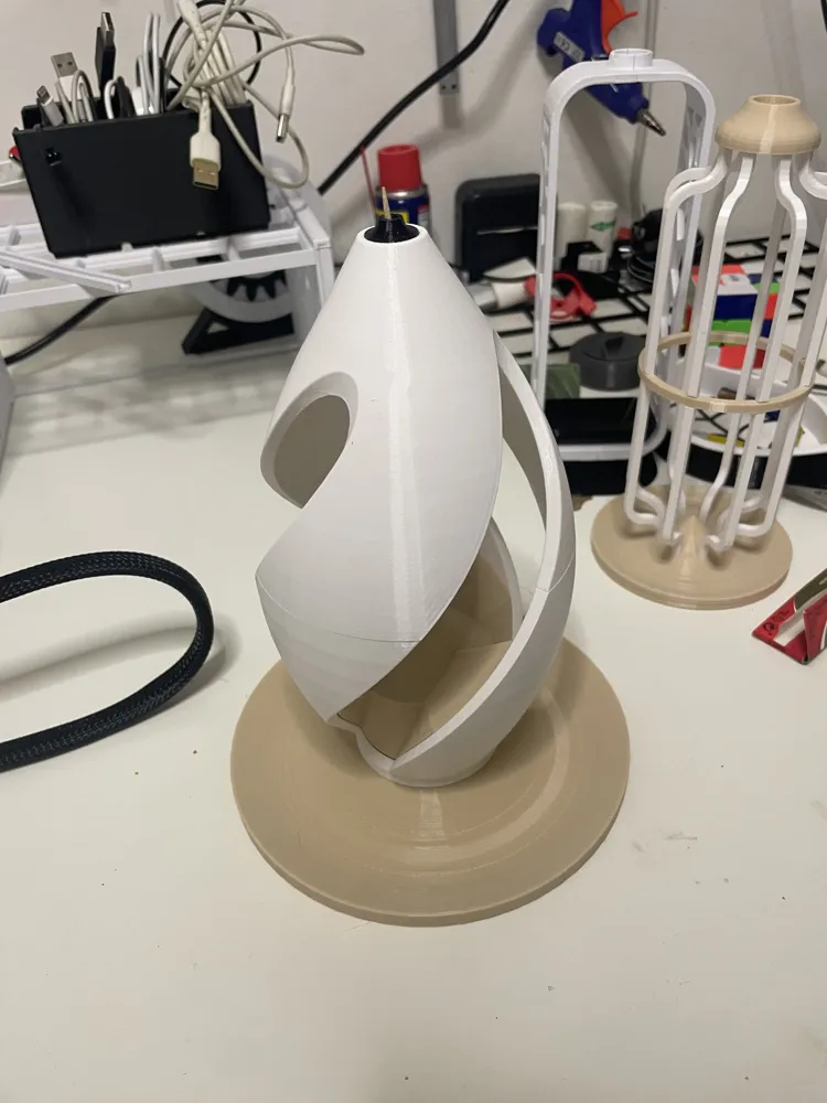 Spiral Incense Holder (NO AMS) - Free 3D Print Model - MakerWorld