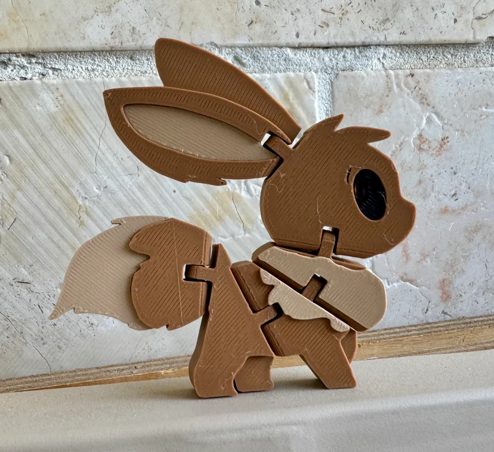Flexi Pokémon - Eevee by 3DPrintsMom - MakerWorld