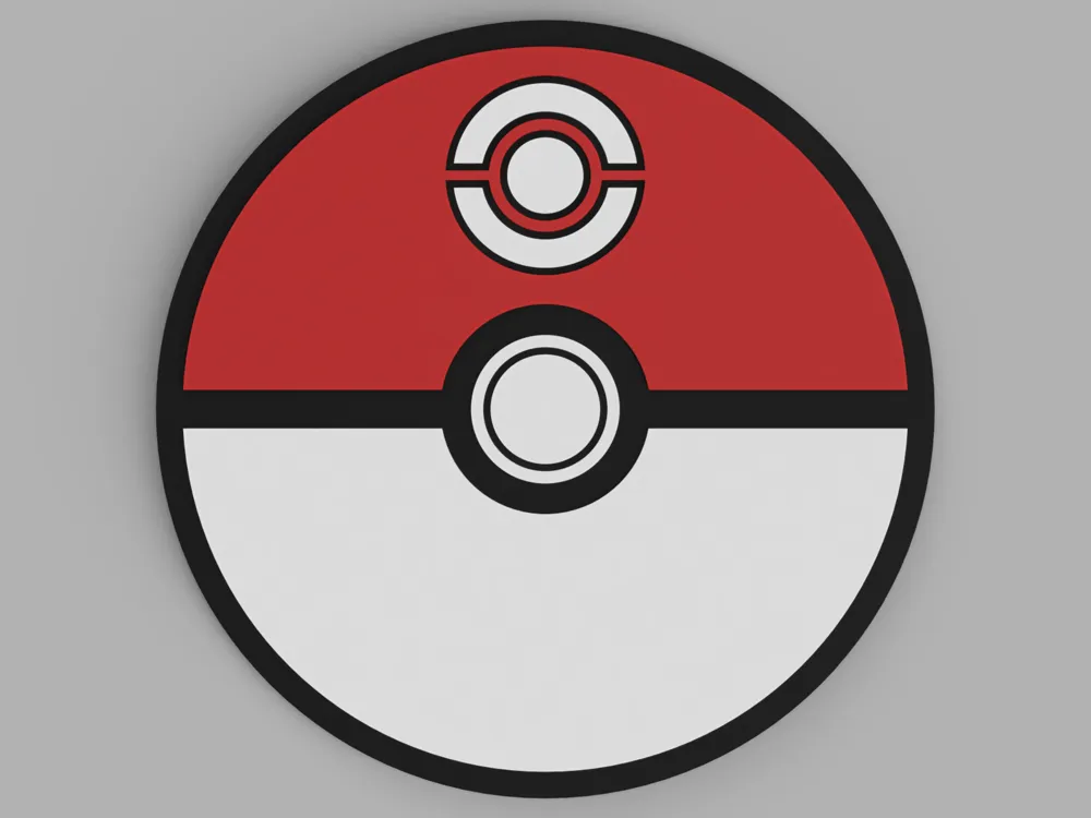 Sport Ball Poke Ball Pokemon coaster - Free 3D Print Model - MakerWorld