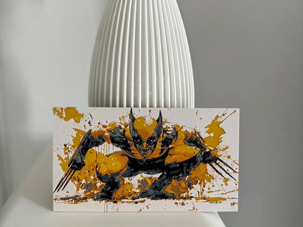 Hueforge Wolverine by Wizzart.Creation - MakerWorld