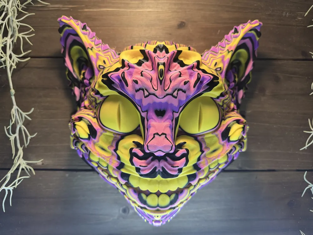 Psychedelic Cheshire Revenant - colorstacked - Free 3D Print Model ...