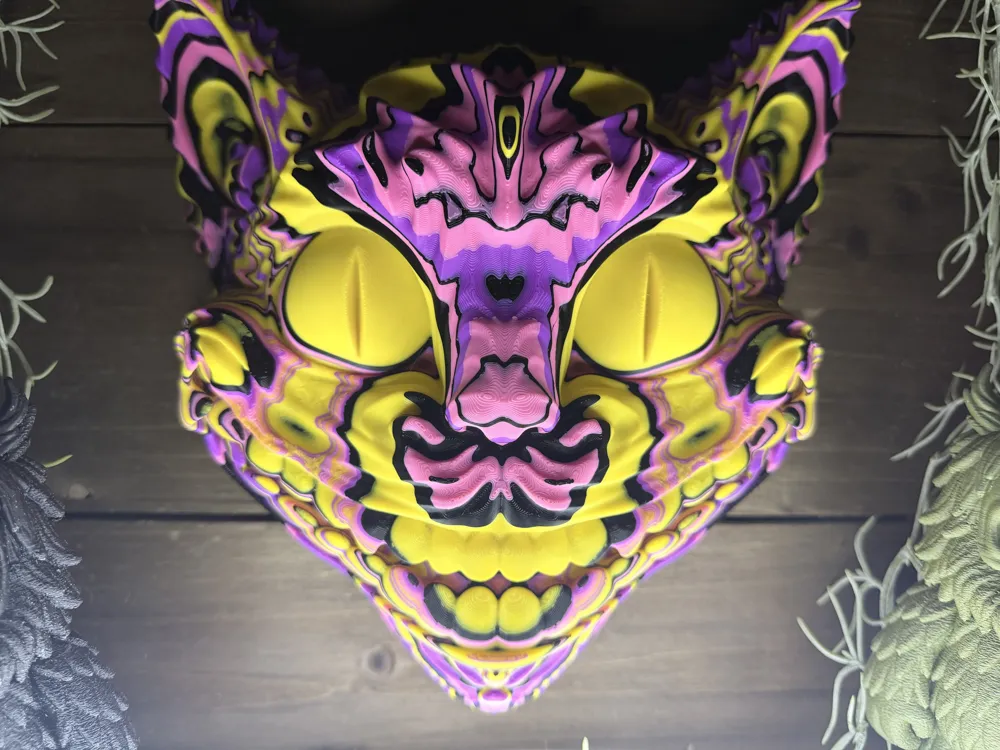 Psychedelic Cheshire Revenant - colorstacked - Free 3D Print Model ...