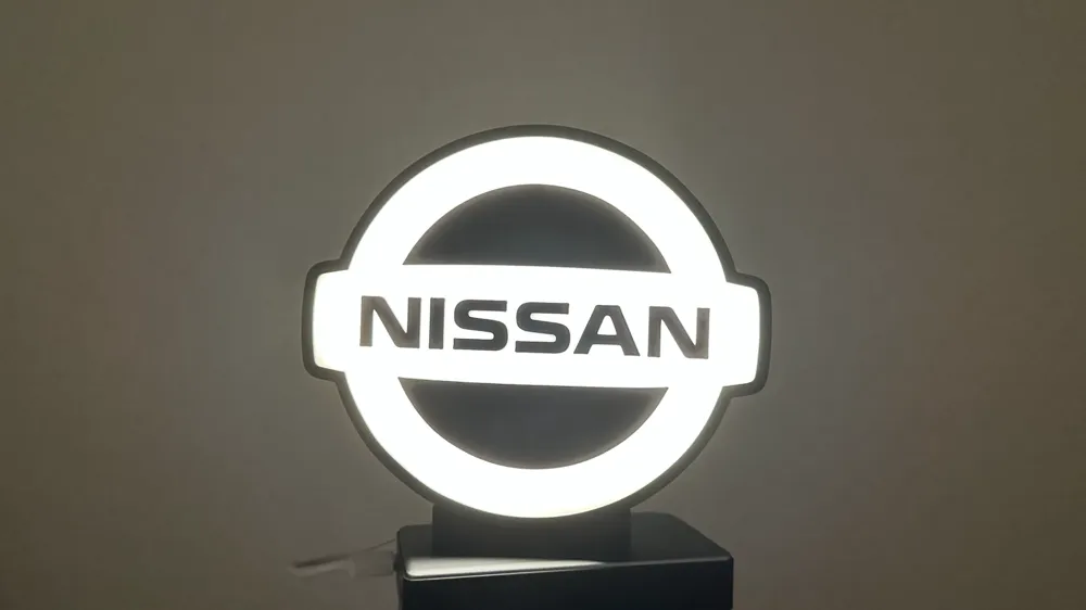 NISSAN LOGO LED LIGHTBOX by MICHAL_3Dtisk - MakerWorld