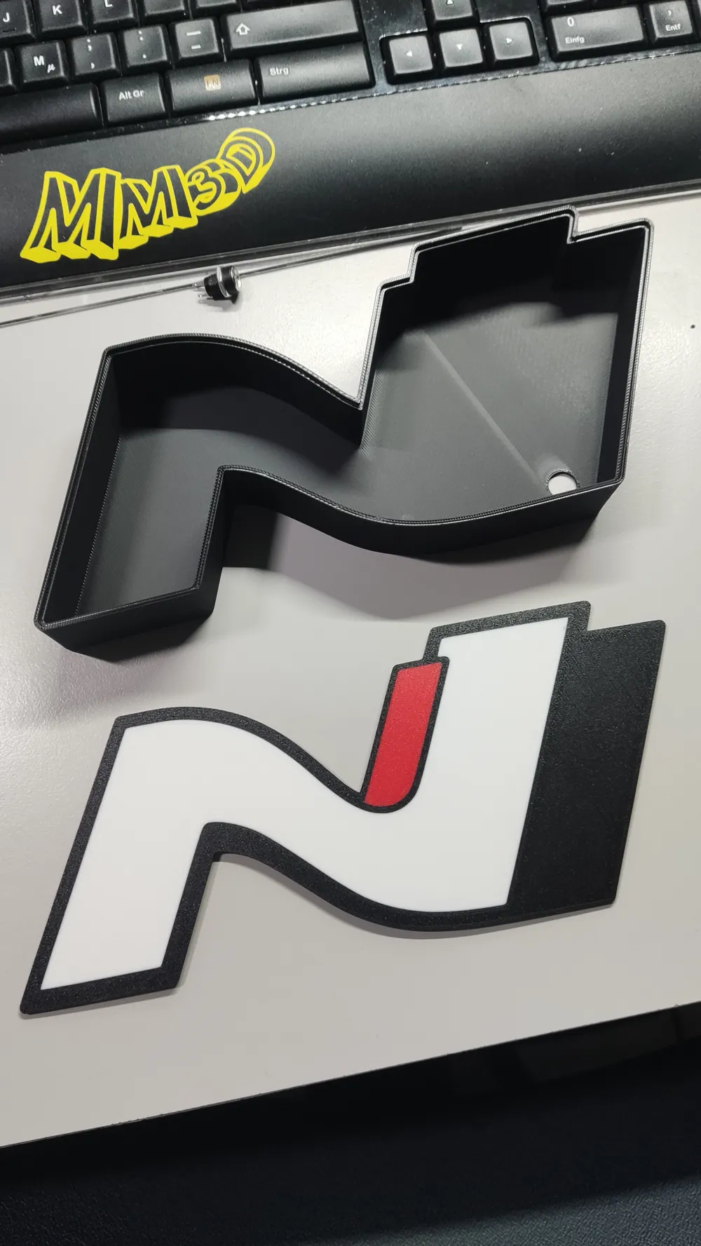 Hyundai N Logo Sign led by Michele MM3D - MakerWorld