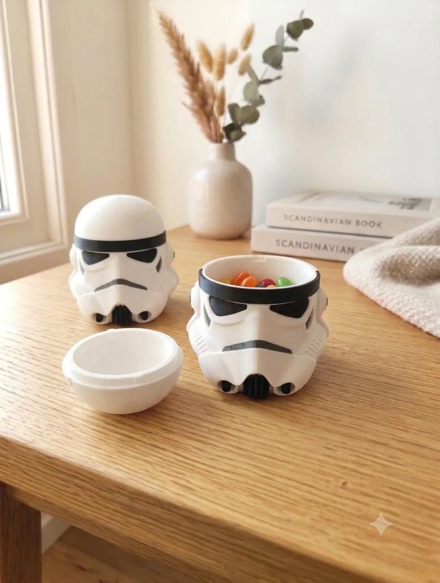 Storm trooper pot container - Free 3D Print Model - MakerWorld