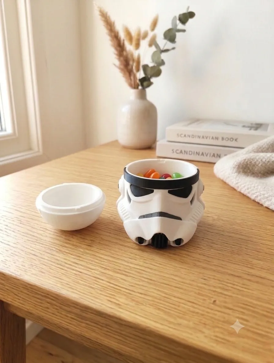 Storm trooper pot container - Free 3D Print Model - MakerWorld