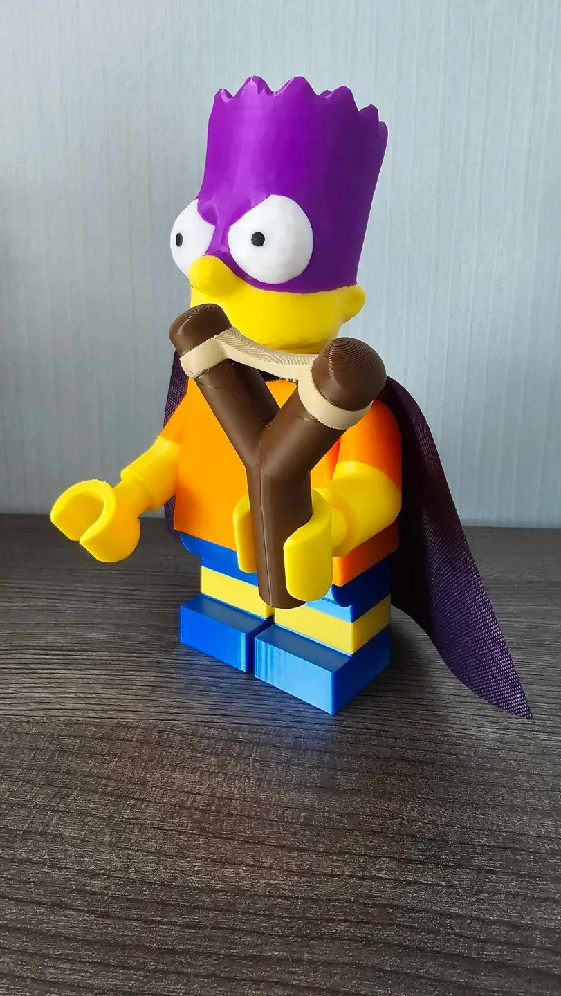 Big Brick * Los Simpson - Bart Simpson BARTMAN por cBoLsmUiEc - MakerWorld