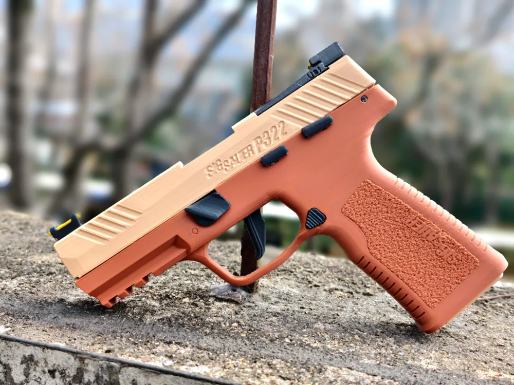 Sig Sauer P322 .22 Toy pistol (No move or launch) - Free 3D Print Model ...