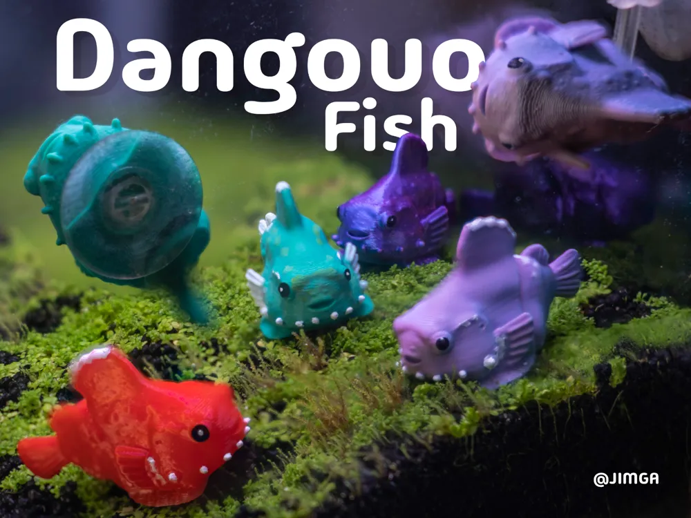 Flexi fish - Dangouo fish by 🟢 Flexi JIMGA MakerWorld: Download Free 3D ...