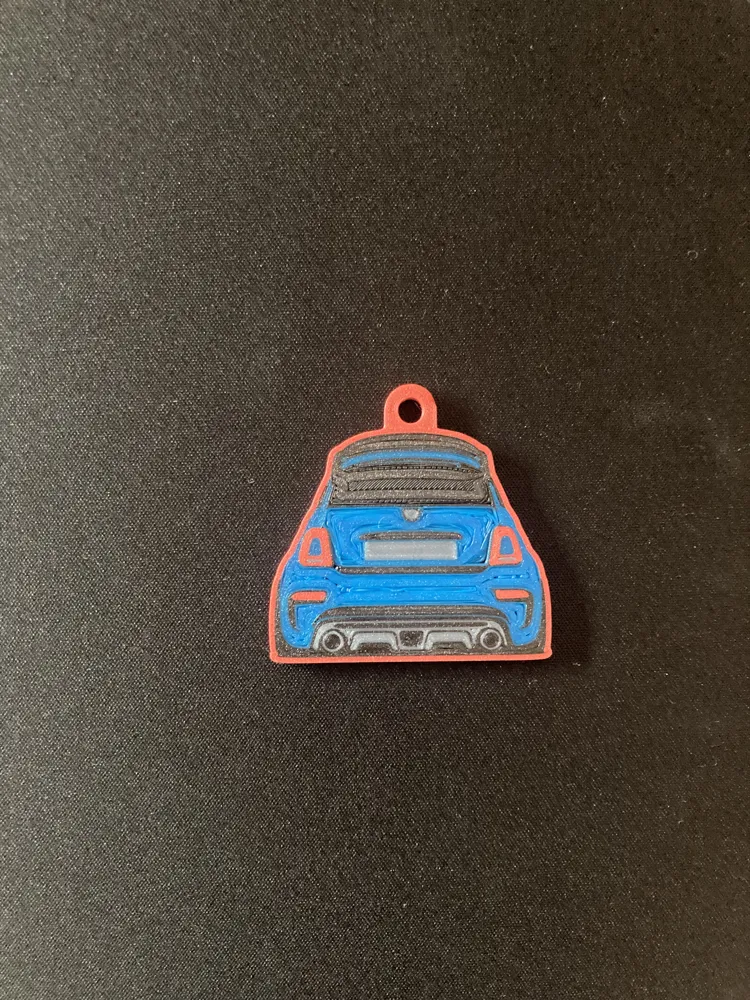 Keychain Fiat 500 Abarth by MiniGarage MakerWorld: Download Free 3D Models