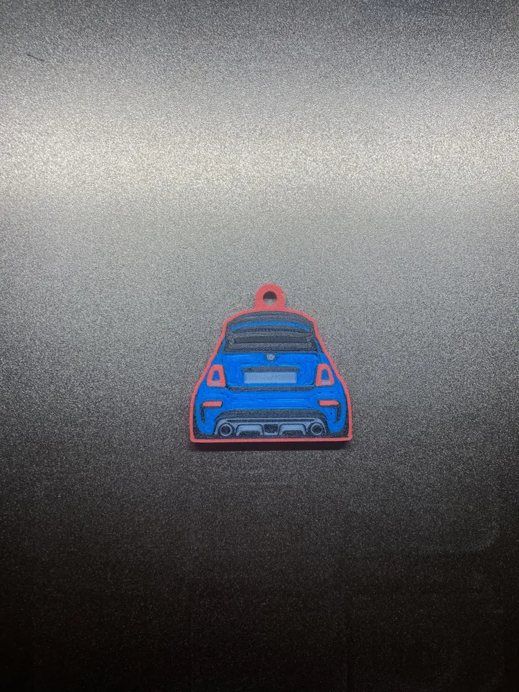 Keychain Fiat 500 Abarth by MiniGarage MakerWorld: Download Free 3D Models