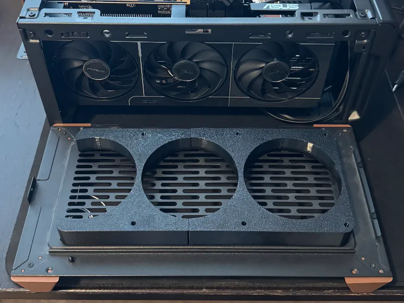 Asus Prime 9070XT Riser Duct for NR200 by bdon22 MakerWorld: Download ...