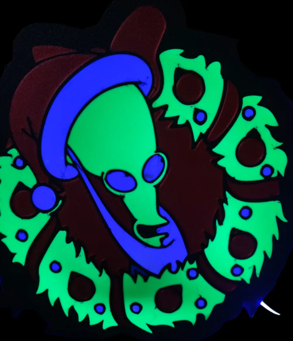 Roger Santa (American Dad Alien) Light Box by KitKat Designs - MakerWorld