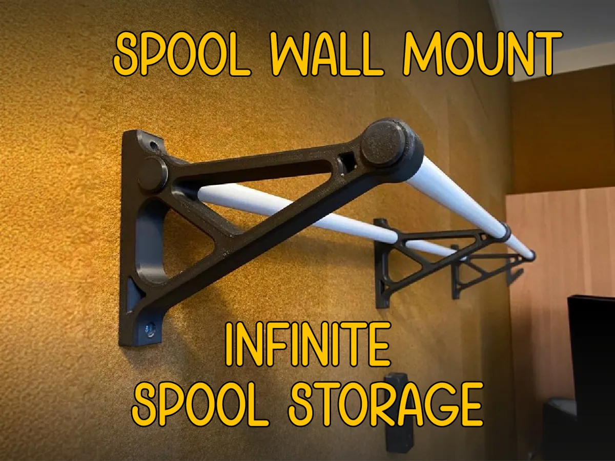 Infinite 3D Spool Wall Mount - Free 3D Print Model - MakerWorld