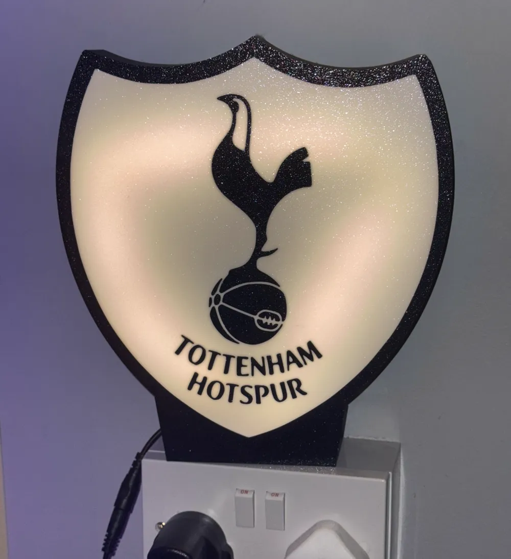 Tottenham Hotspurs / Spurs Lightbox - Free 3D Print Model - MakerWorld
