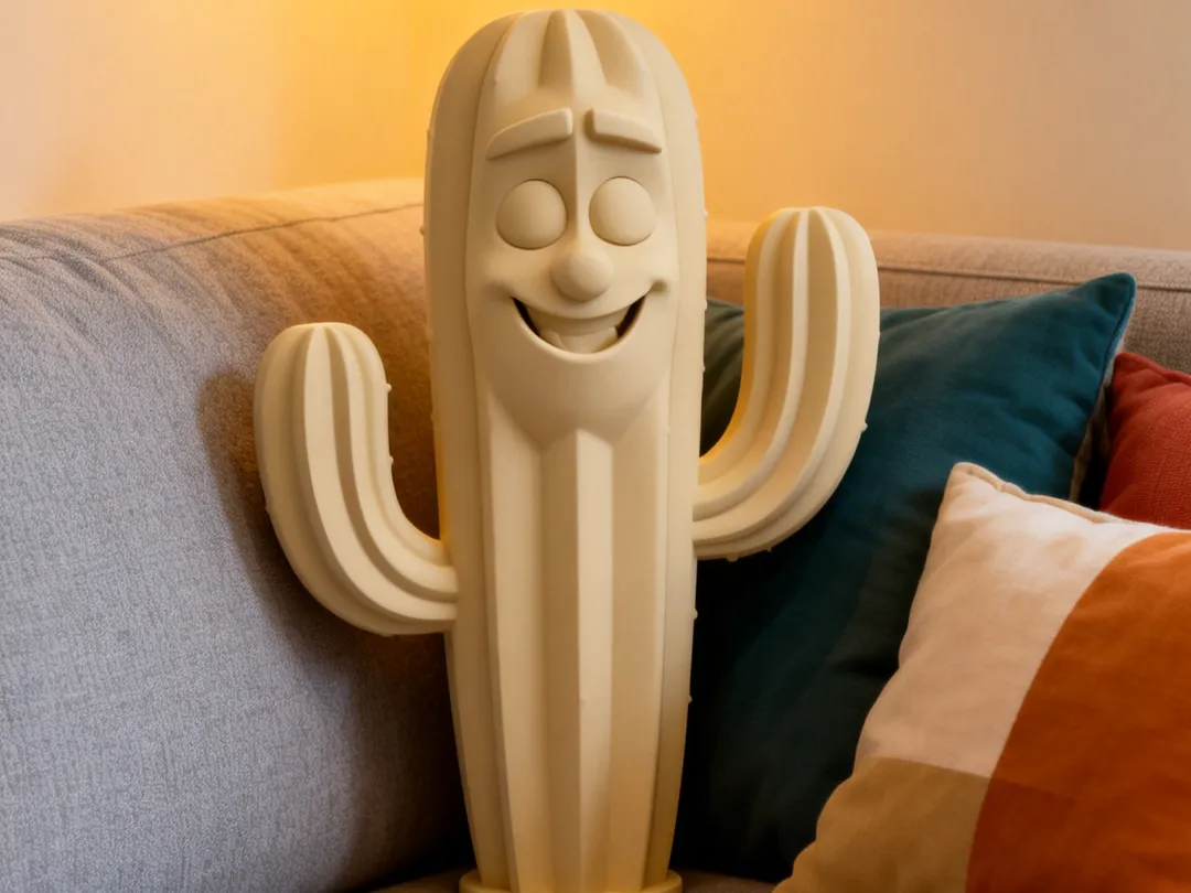 Smiling Cactus - Free 3D Print Model - MakerWorld
