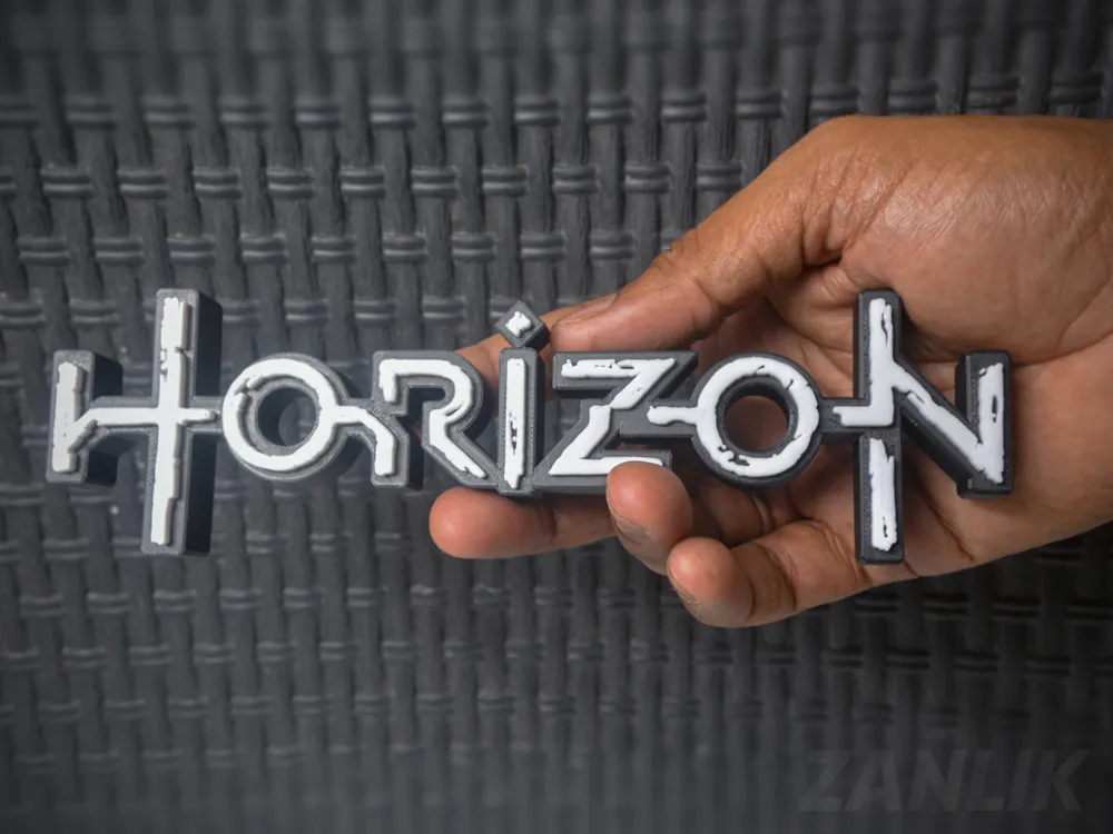 Horizon Sign (AMS Optional) - Free 3D Print Model - MakerWorld