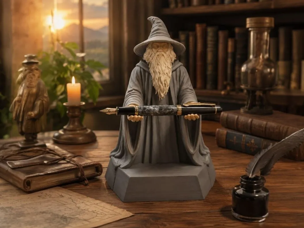 Gandalf – Fountain Pen Holder - Free 3D Print Model - MakerWorld