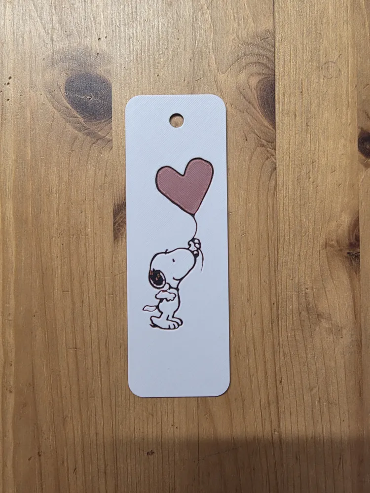 Snoopy Bookmark - Free 3D Print Model - MakerWorld