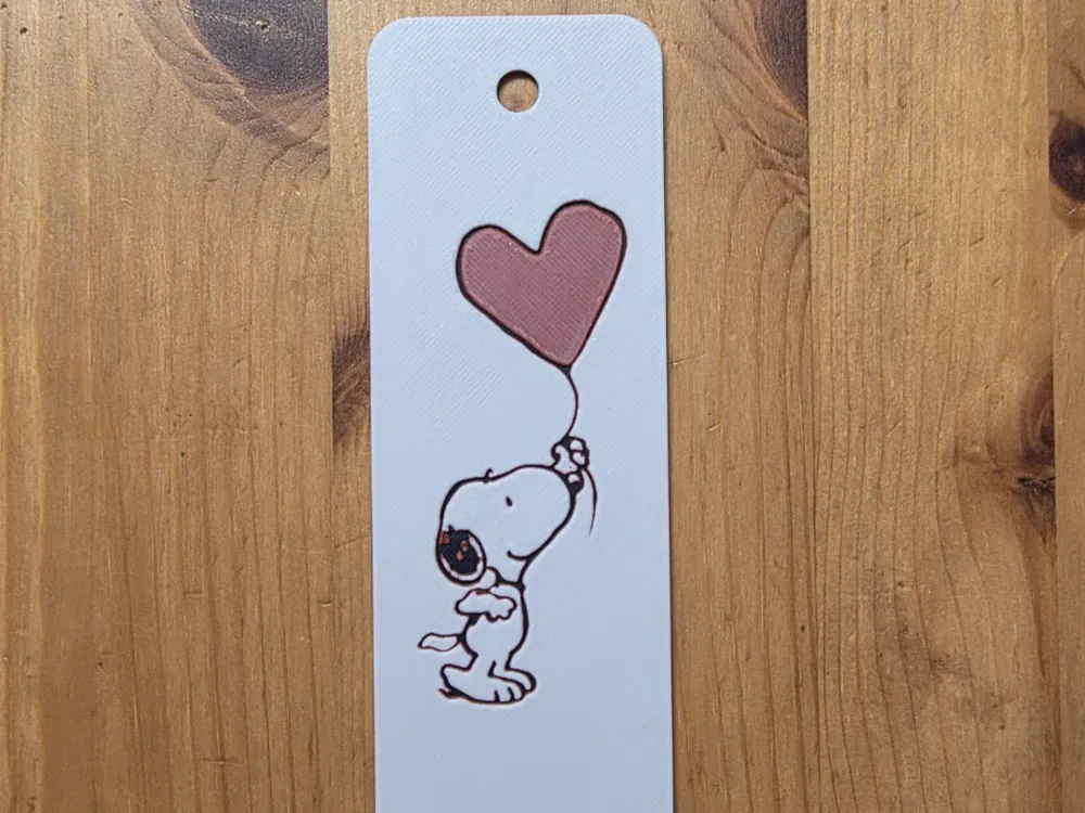 Snoopy Bookmark - Free 3D Print Model - MakerWorld