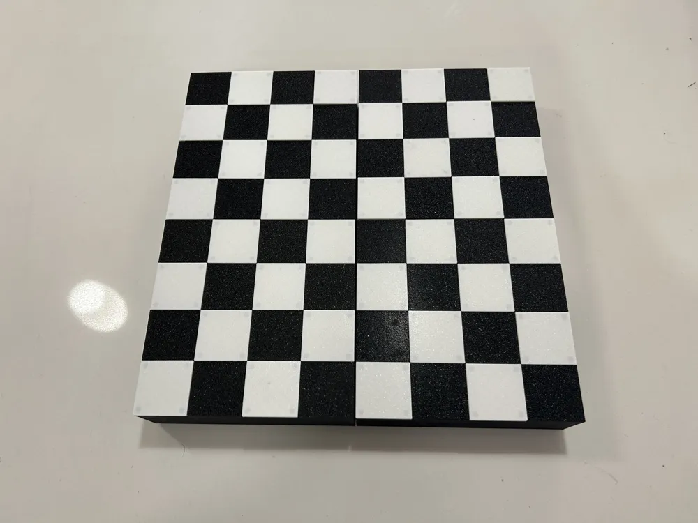 Folding Chess Board. NO AMS. - Free 3D Print Model - MakerWorld