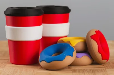 Mini Donuts and Coffee Cup by Mikhail - MakerWorld