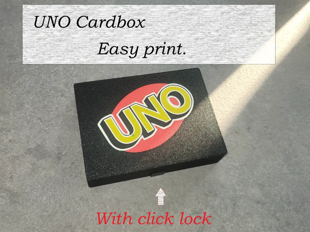 Uno Cardbox by BakkeMakerWorld: Download Free 3D Models