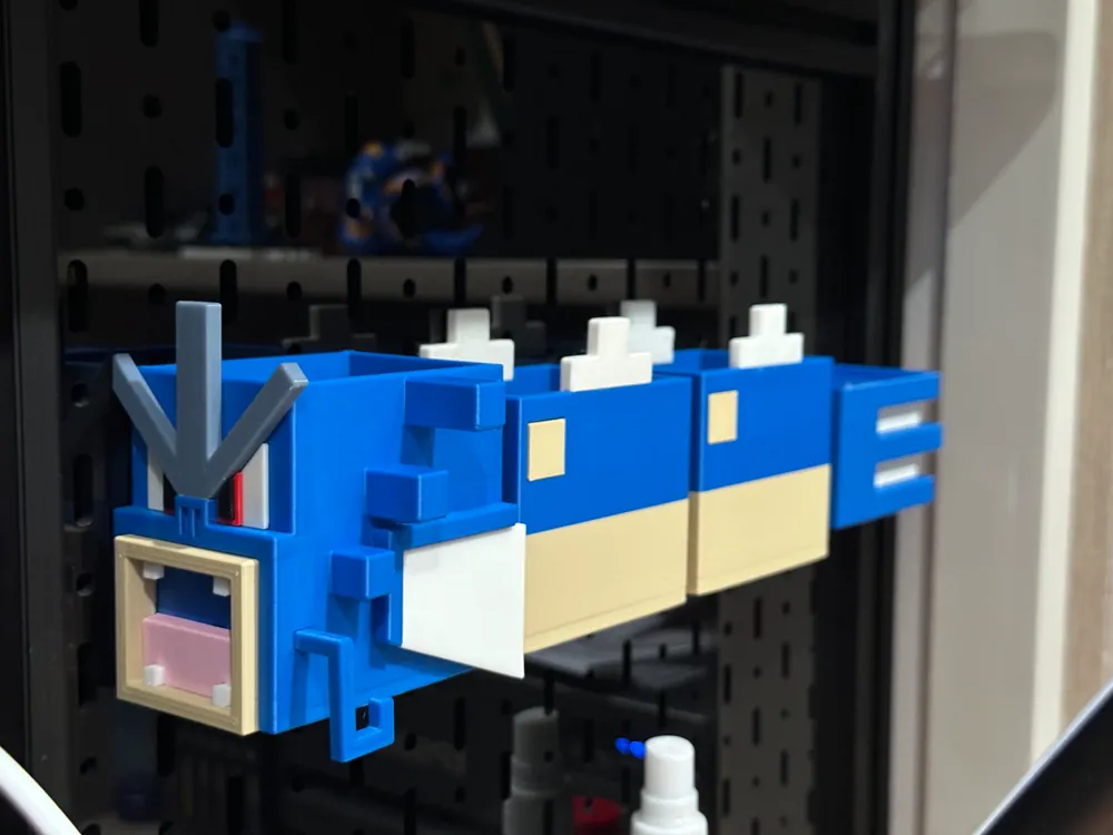 IKEA SKADIS pegboard 5mm Pokemon Gyarados storage box pen holder by ...