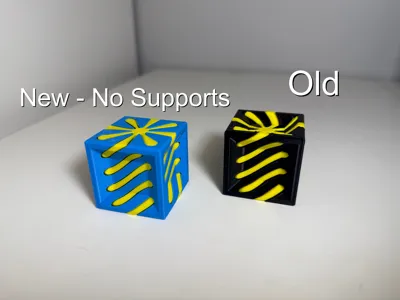 4D Impossible Passthrough Cube V2 No Supports - Free 3D Print Model ...