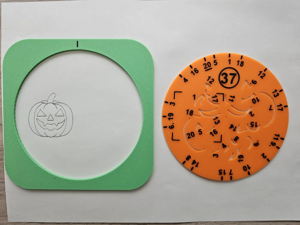 Twist Art 37 Pumpkin - Rotary Drawing Stencil - Free 3D Print Model ...