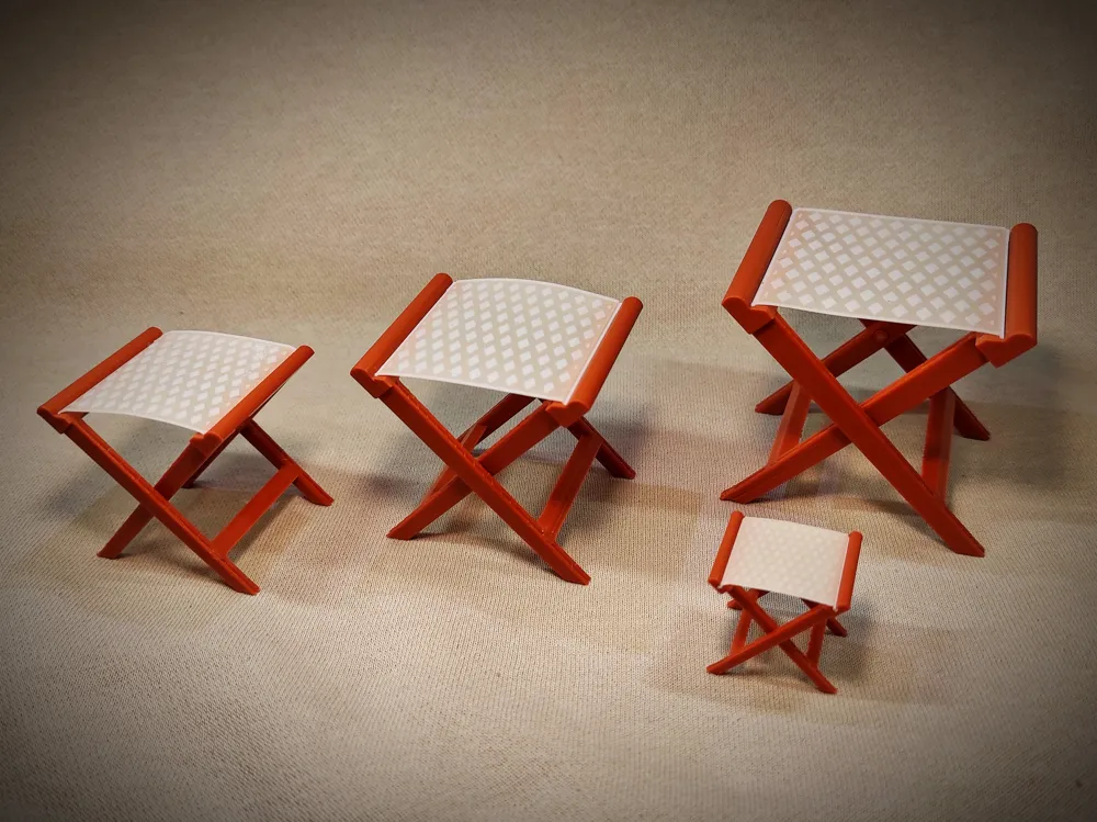 The smallest foldable stool ! by Tim_Bricker MakerWorld: Download Free 3D Models