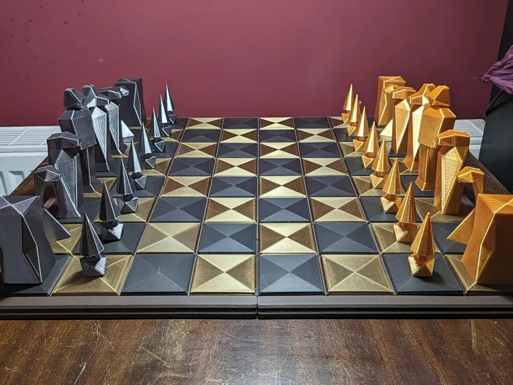 The Sentinel Chess Set by EBD Design Studio MakerWorld: Download Free 3D Models