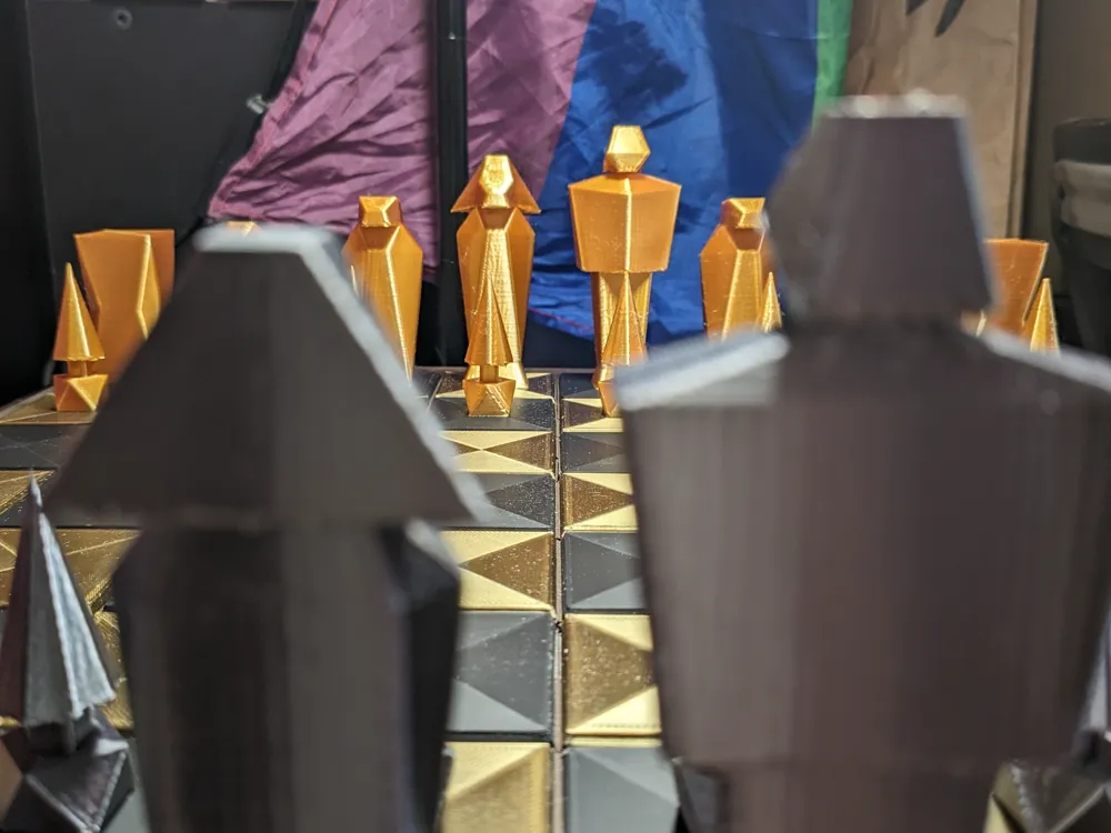 The Sentinel Chess Set by EBD Design Studio MakerWorld: Download Free 3D Models