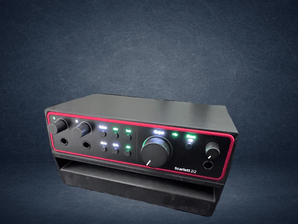 Support de bureau Scarlett 2i2 Gen 4 + base par Monkey Toolbox - MakerWorld