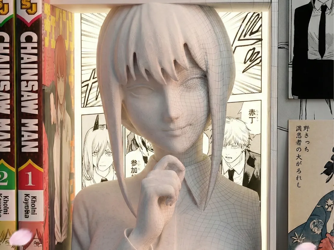 Makima Book Nook - Chainsaw Man - Libreria - Free 3D Print Model ...