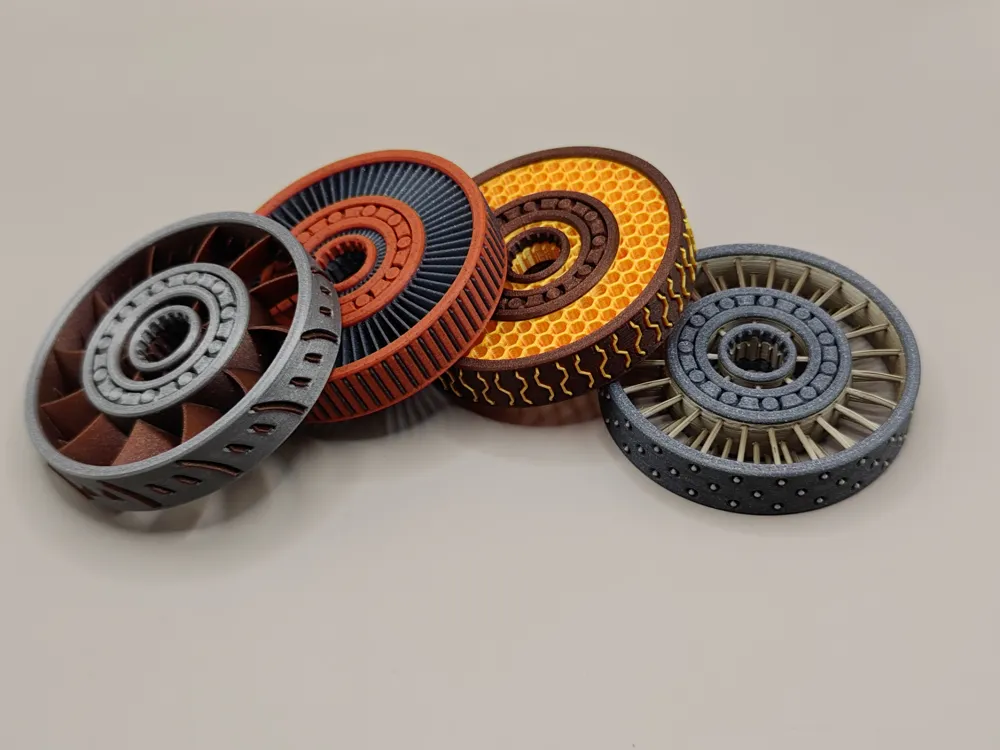 Premium Bearing Fidget Spinner Set (XL), no AMS - Free 3D Print Model ...