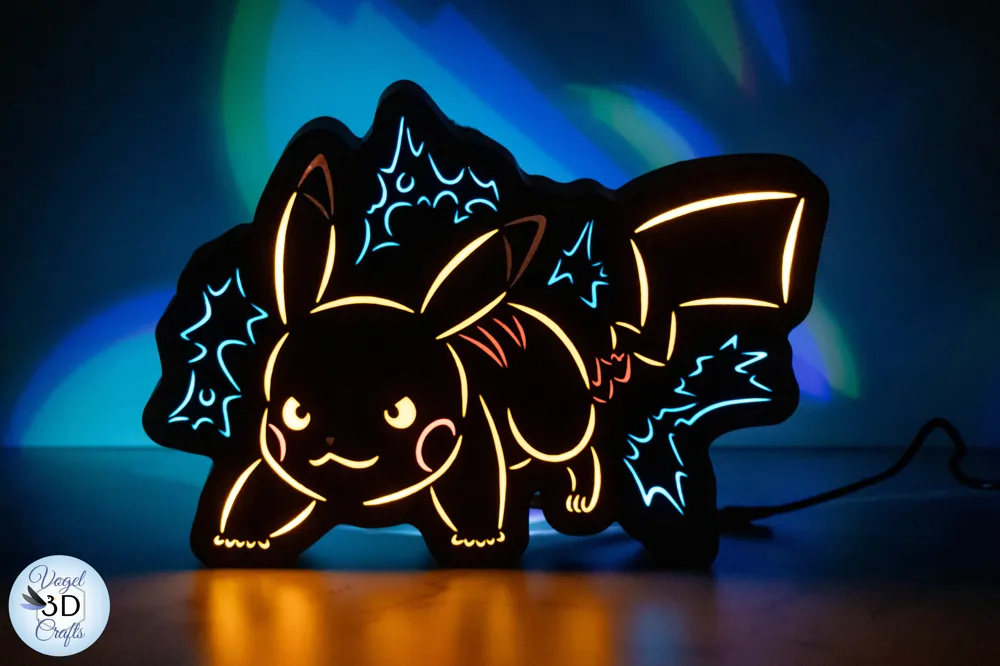 Electric Pikachu Light Box by Vogel3DCrafts MakerWorld: Download Free ...
