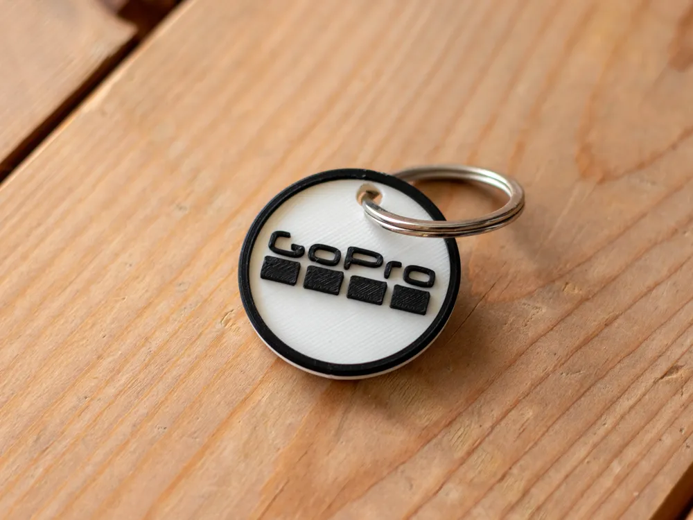 GoPro Logo Keychain by geroulas MakerWorld: Download Free 3D Models