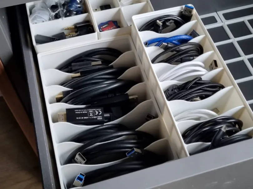 Gridfinity - Large cable organizer - 3 x 5 x 120mm Remixed by user ...