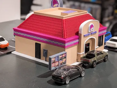Retro Taco Bell Model Set - 1:64 Scale Diorama by LAYRLAB MakerWorld ...